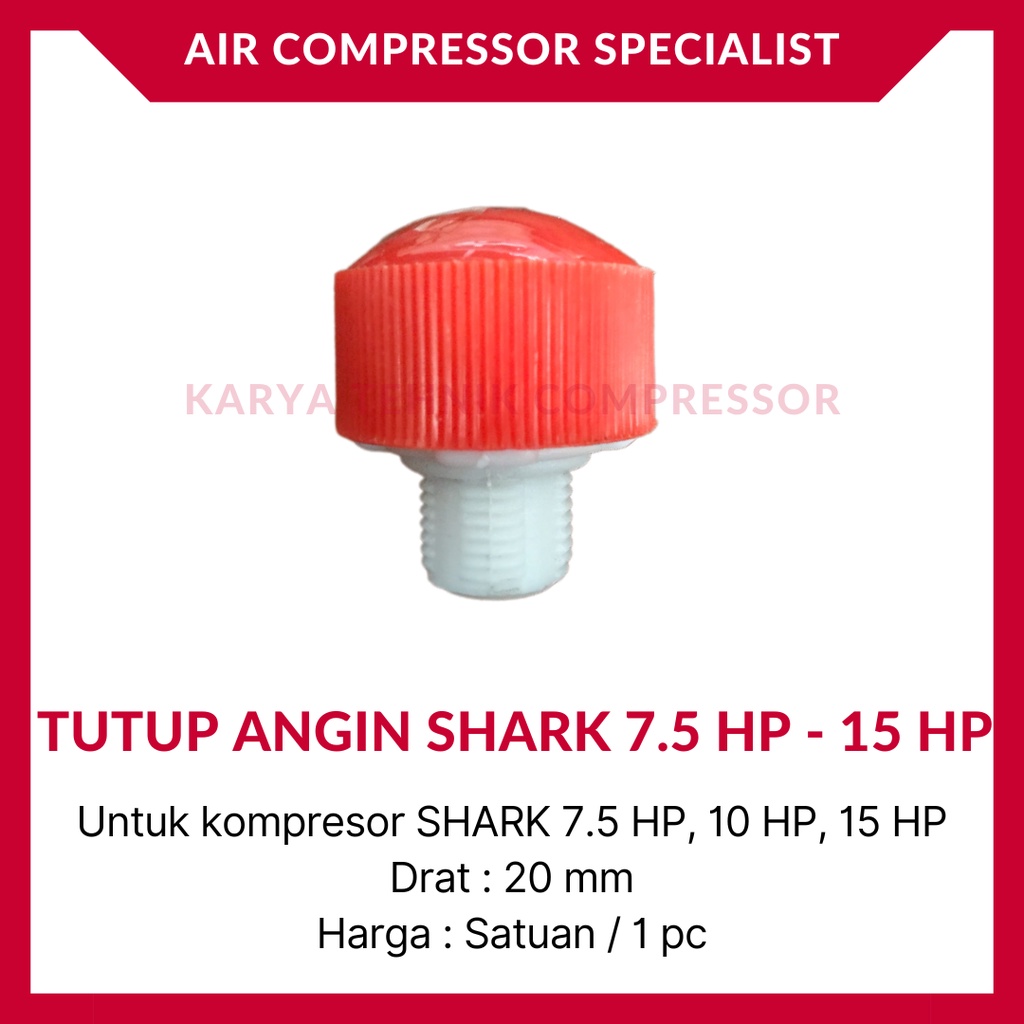 Jual Tutup Angin Breathing Cover Kompresor Udara SHARK 7.5 HP 10 HP 15 ...