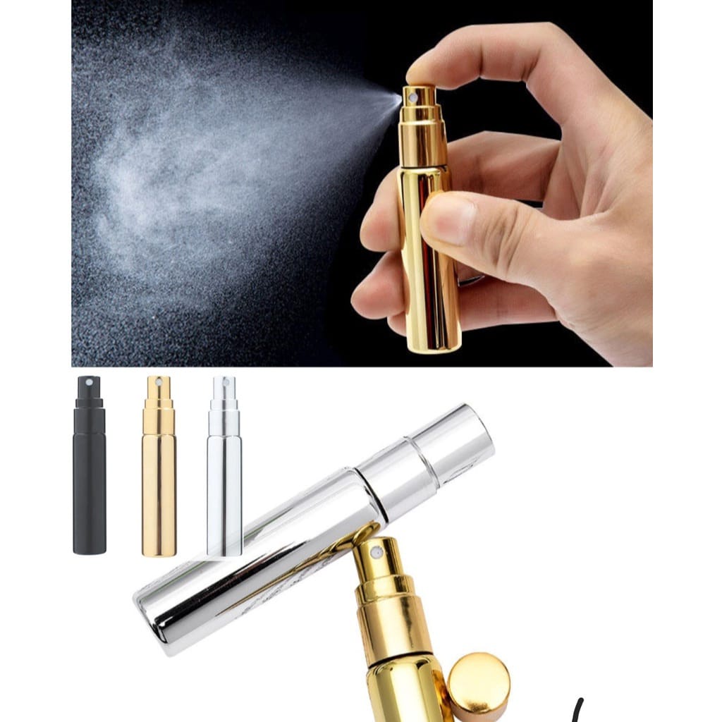 Jual Botol spray 10ml metalic wadah pewangi 10ml metalic glass coated ...