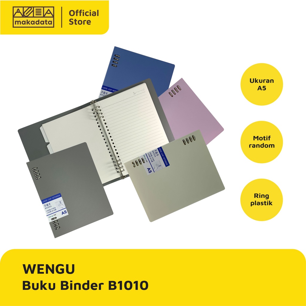 Jual BUKU BINDER NOTE A5 WENGU B1010 (1PCS) MURAH | Shopee Indonesia
