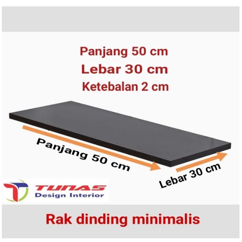 Jual rak dinding minimalis aesthetic ukuran 50 cm lebar 30 cm ambalan ...