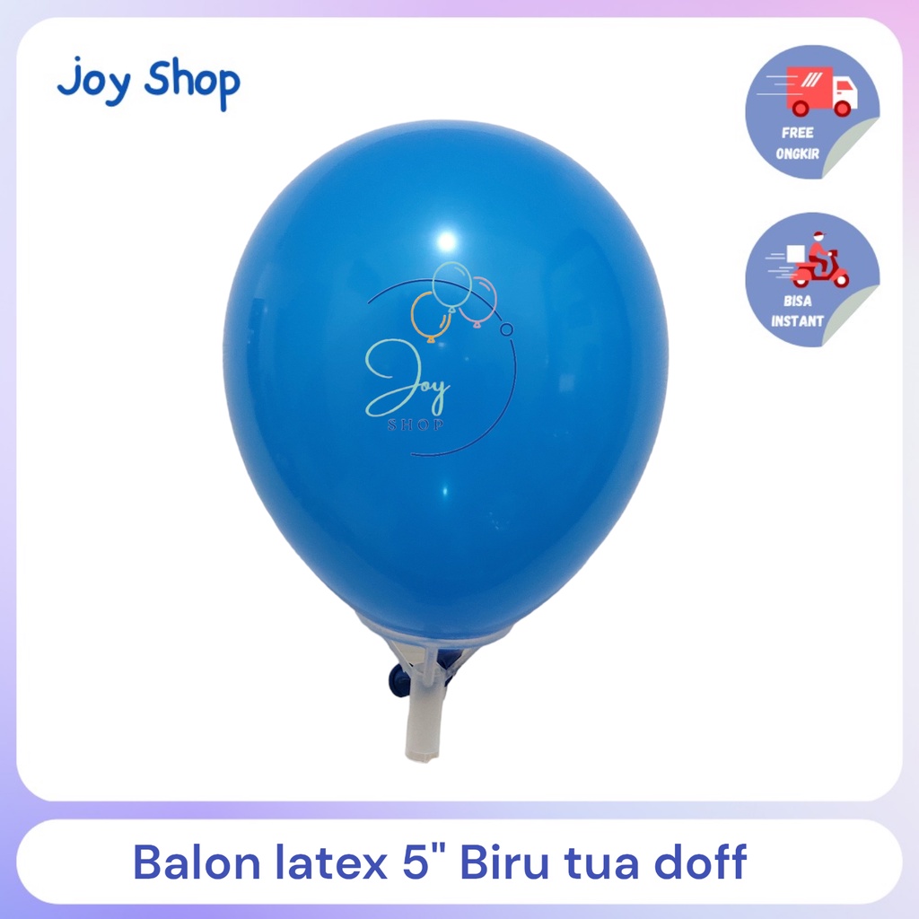Jual Balon Latex 5 inch doff / 5" balloon satuan isi balon pvc bening ...