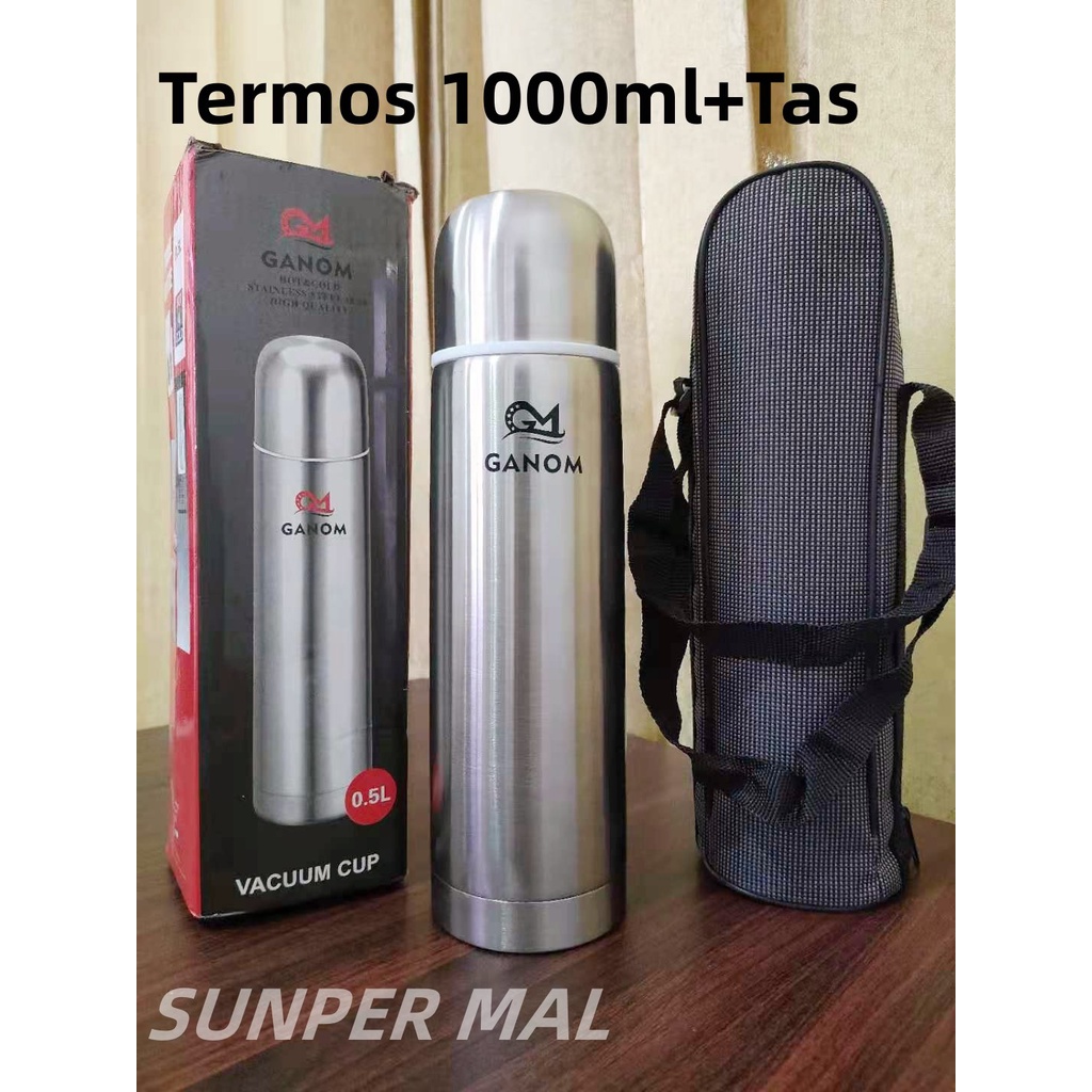 Jual Termos Stainless 1000ml/ 500ml panas dan dingin | Shopee Indonesia