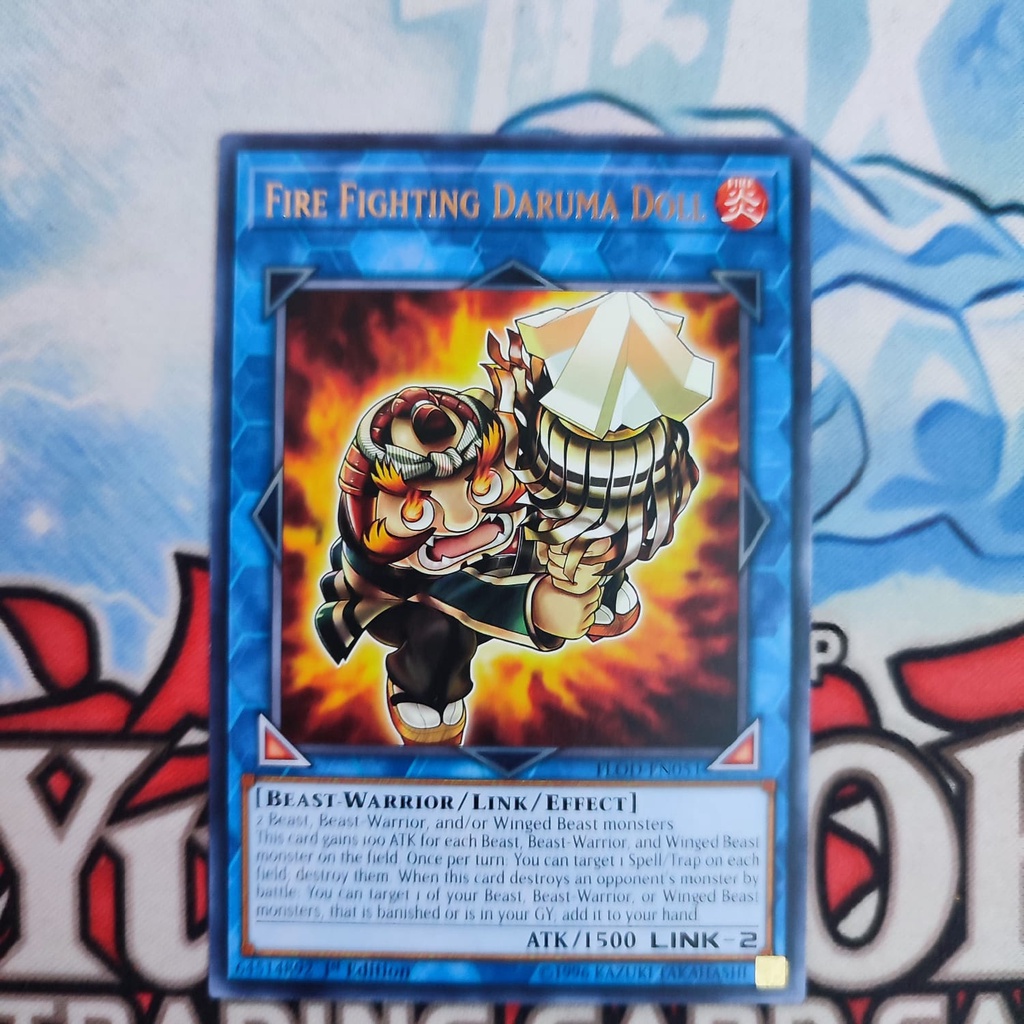 Jual yugioh fire fighting daruma doll FLOD rare 1st original | Shopee Indonesia