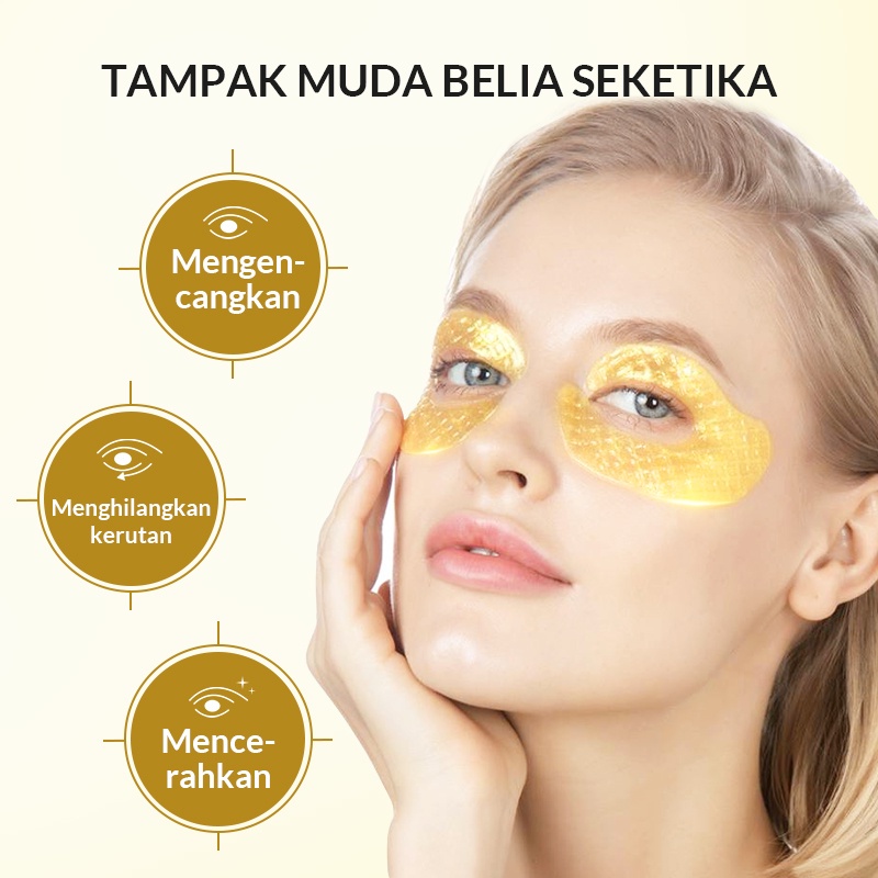 Jual BIOAQUA 24K GOLD CAVIAR CRYSTAL EYE MASK 9GRX5PCS | Shopee Indonesia