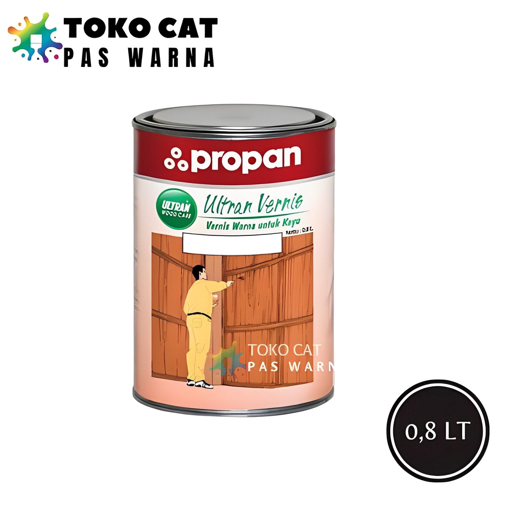 Jual Cat Kayu Polistur PROPAN Ultran Vernis V-09 VARIAN WARNA 0.8 Liter ...
