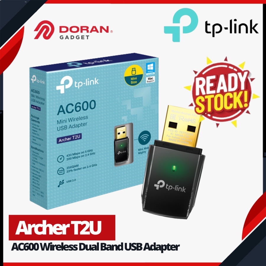 Jual TP Link Archer T2U AC600 Wireless Dual Band USB Adapter - Garansi ...