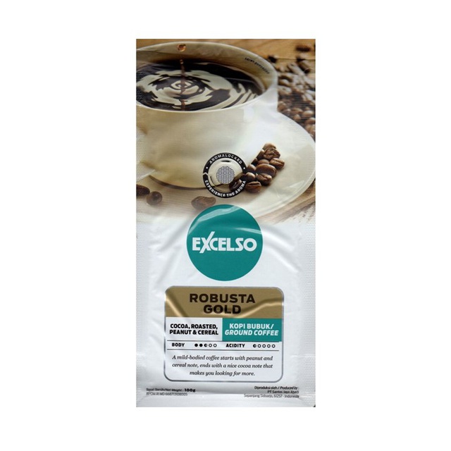 Jual Excelso Robusta Gold Bubuk Kopi 100 gr | Shopee Indonesia