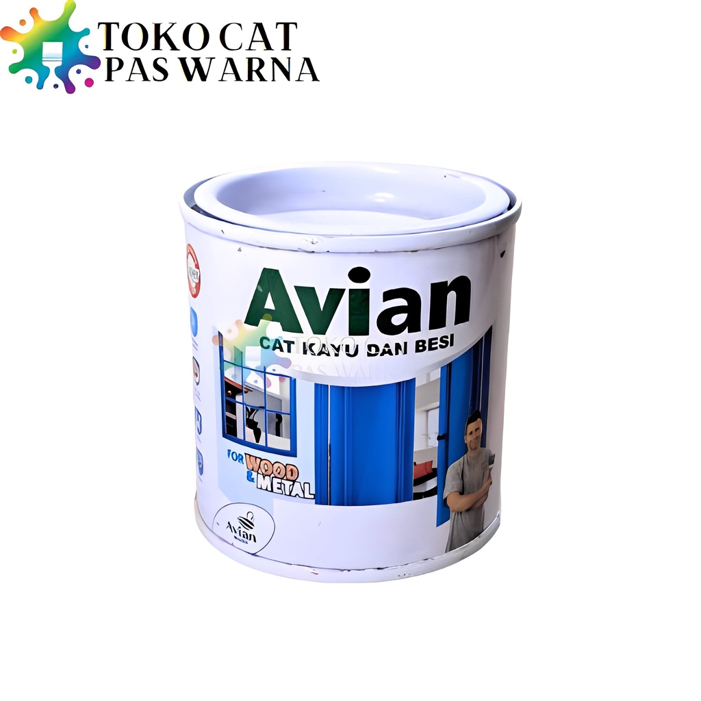 Jual Cat Kayu Dan Besi AVIAN Kaleng Syntethic High Gloss Enamel 100 CC ...