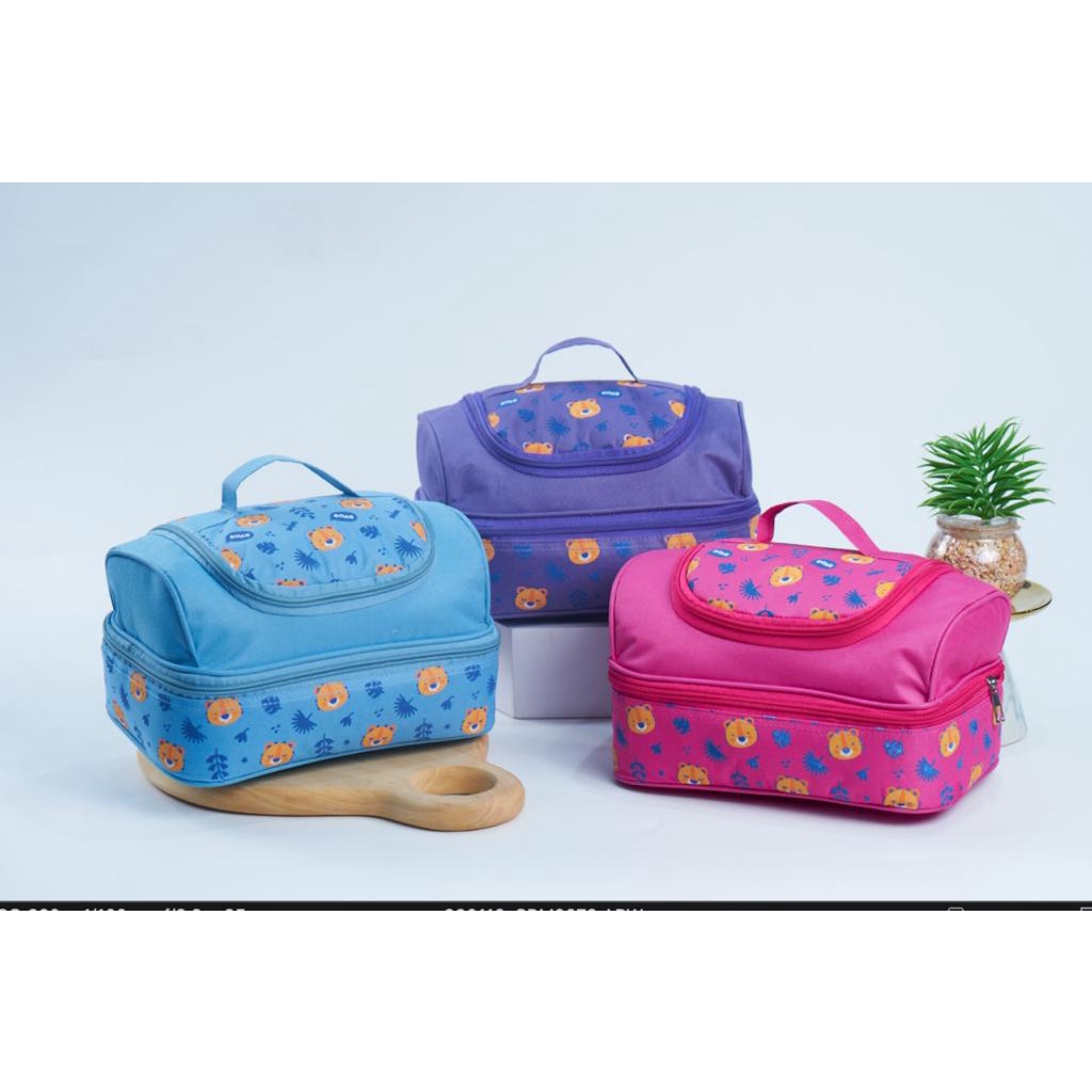 Jual LUNCHBOX KOTAK BEKAL TAS SET OF 4 PCS FREE SENDOK GARPU / LUNCHBOX MAKAN DAN BOTOL MINUM ...