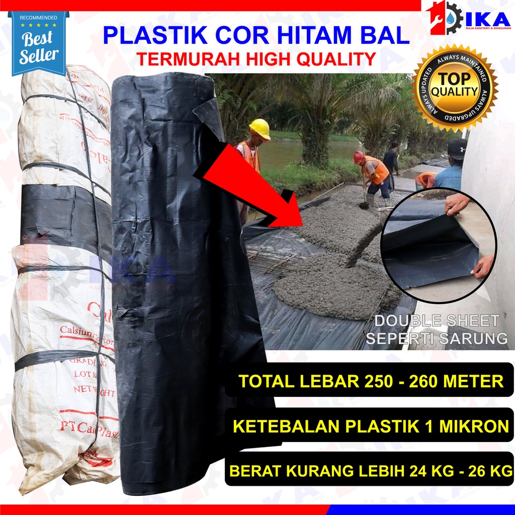 Jual PLASTIK COR HITAM BUTEK SUPER TEBAL KUAT HARGA PER BAL 24-26 KG ...