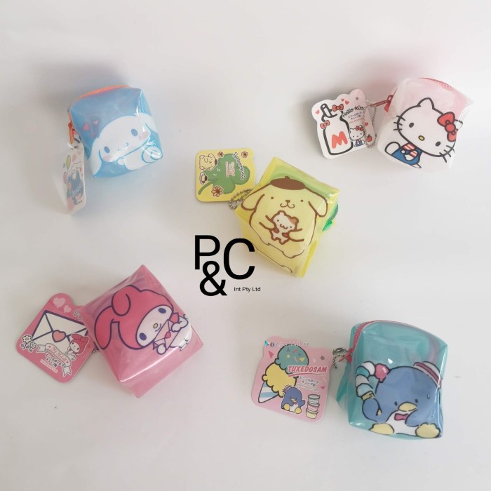 Jual Dompet Dompet Koin Vynil Pouch Coin Cube Hello Kitty Cinnamoroll ...