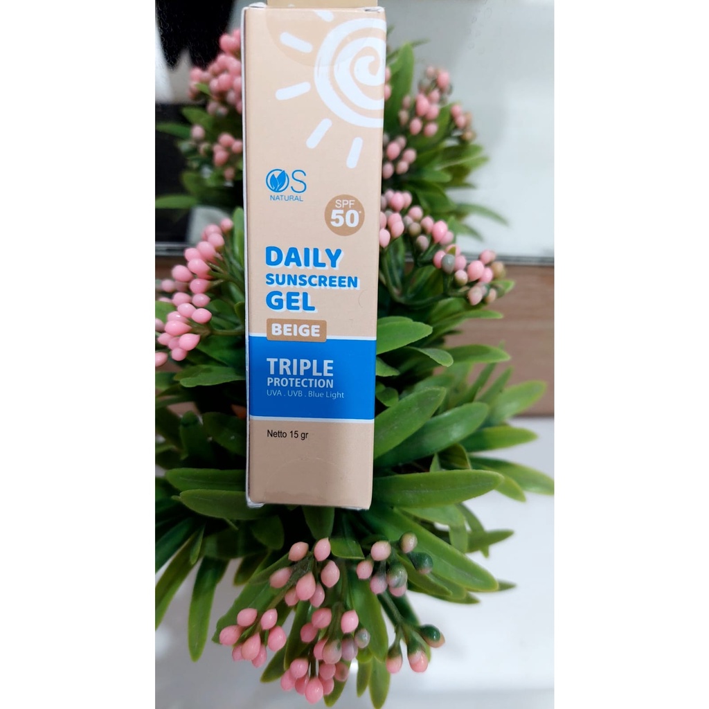 Jual Larissa Daily Sunscreen Gel Beige SPF 50 + Dengan Triple Protection (UVA+UVB+Blue Light ...