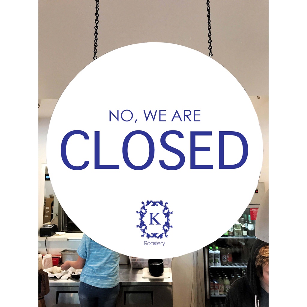 Jual Cafe Sign / Papan Acrylic Pakai Logo / Nomor meja / Open Closed ...
