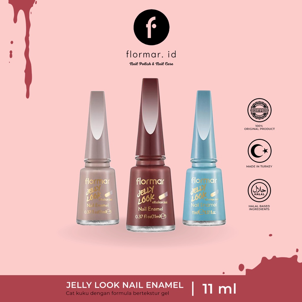 Jual Kutek Flormar Jelly Look Nail Enamel (JL58-JL59-JL60-JL61-JL09-JL12-JL20) | Shopee Indonesia