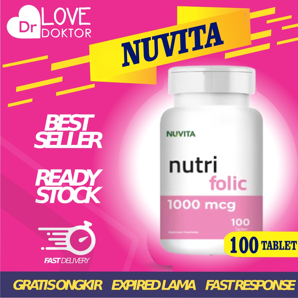 Jual NUVITA NUTRI FOLIC ACID 1000 MCG ASAM FOLAT IBU PROGRAM HAMIL ...