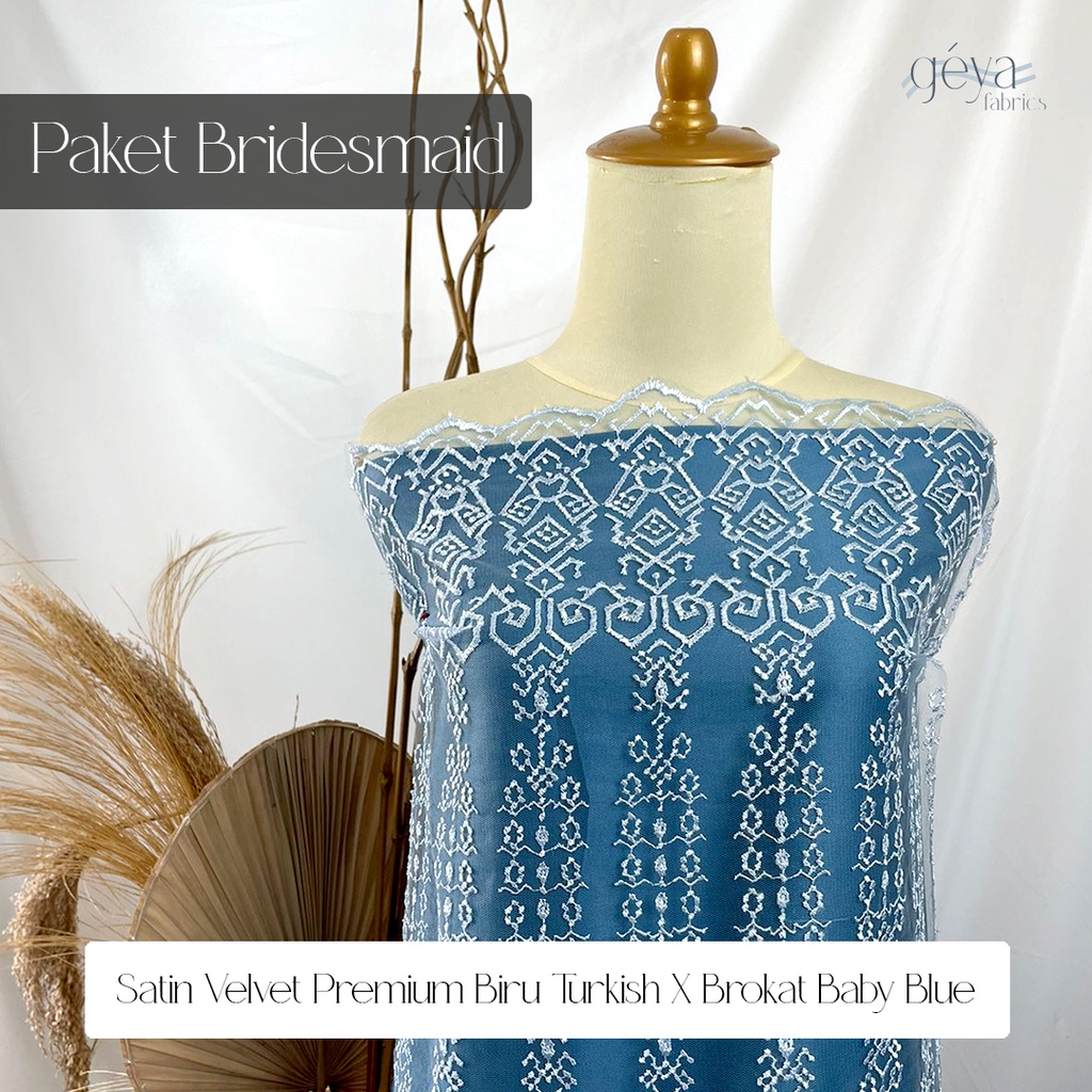 Jual Paket Kain Bridesmaid Seragaman Lamaran Keluarga Lengkap Satin ...