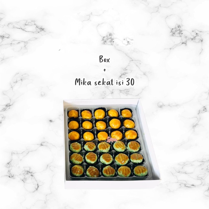 Jual Box Nastar + Sekat Mika Kotak Kue Lebaran Ukuran 19X22X4Cm Idul ...