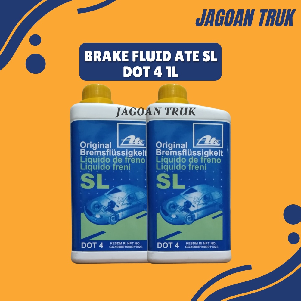 Jual Brake Fluid ATE SL DOT 4 1liter - Minyak Rem SL ATE DOT 4 | Shopee ...