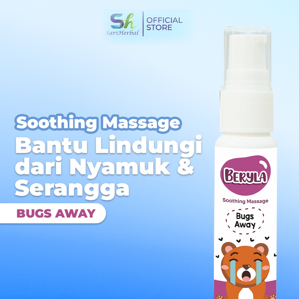Jual Beryla SOOTHING MASSAGE Bugs Away Essential Oil Baby Minyak Telon ...