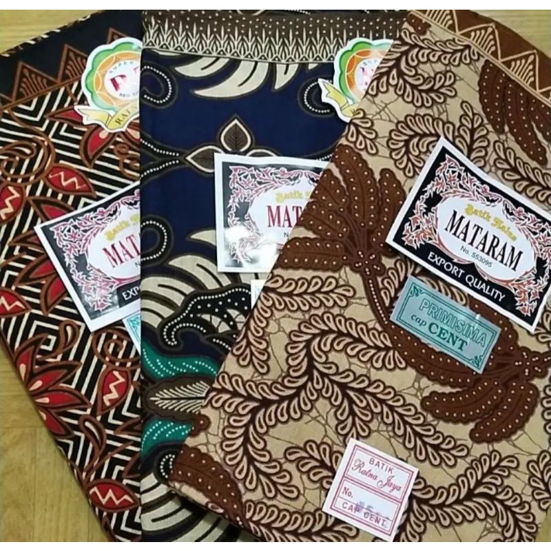 Jual Kain Panjang Batik Mataram Cap Sent Halus | Shopee Indonesia