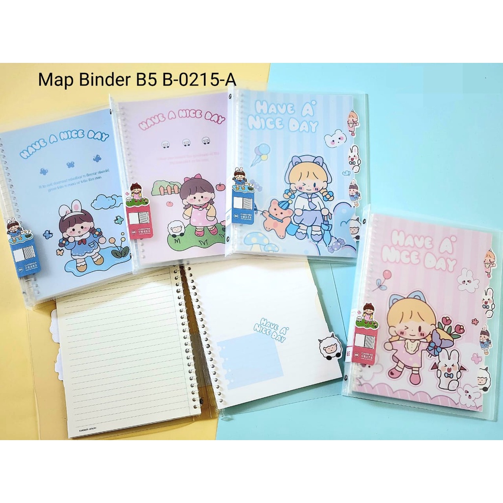 Jual BINDER A5 atau B5 ANAK TRANSPARANT + ISI | Shopee Indonesia