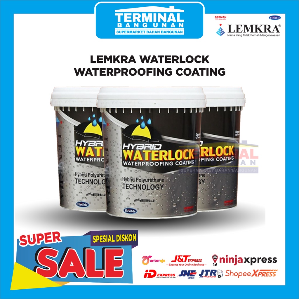Jual Waterlock Lemkra Waterproofing Coating 1KG | Shopee Indonesia