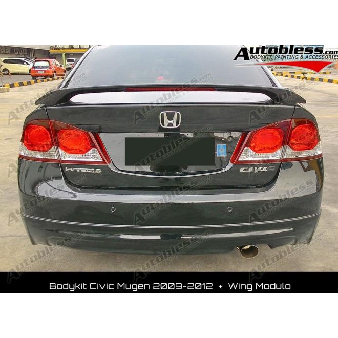 Jual Wing Spoiler Civic Fd Modulo 2006-2012 Frp + Lamp | Shopee Indonesia