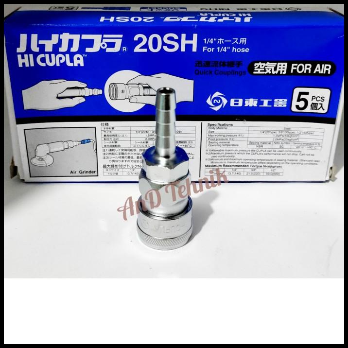 Jual TERMURAH QUICK COUPLER NITTO KOHKI 20SH / KOPLER ANGIN NITTO SH20 ...