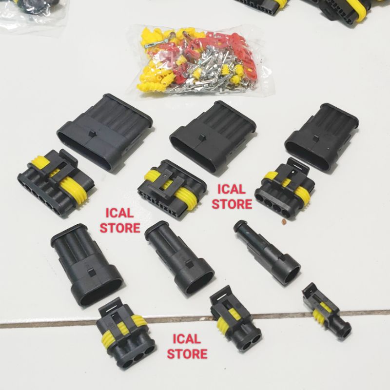 Jual Socket Kabel Motor Waterproof 1 2 3 4 5 6 Pin Soket Konektor ...