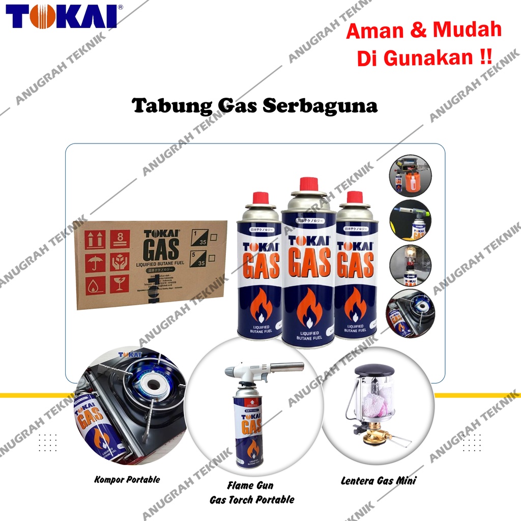 Jual TOKAI Gas Cartridge Tokai/Gas portable tokai/Gas kaleng Tokai/Gas ...
