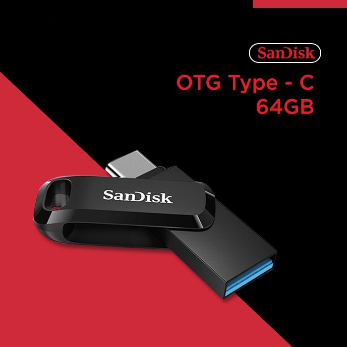 Jual SANDISK Flashdisk OTG 64GB Type-C 100% Original Dual Drive 64 GB | Shopee Indonesia