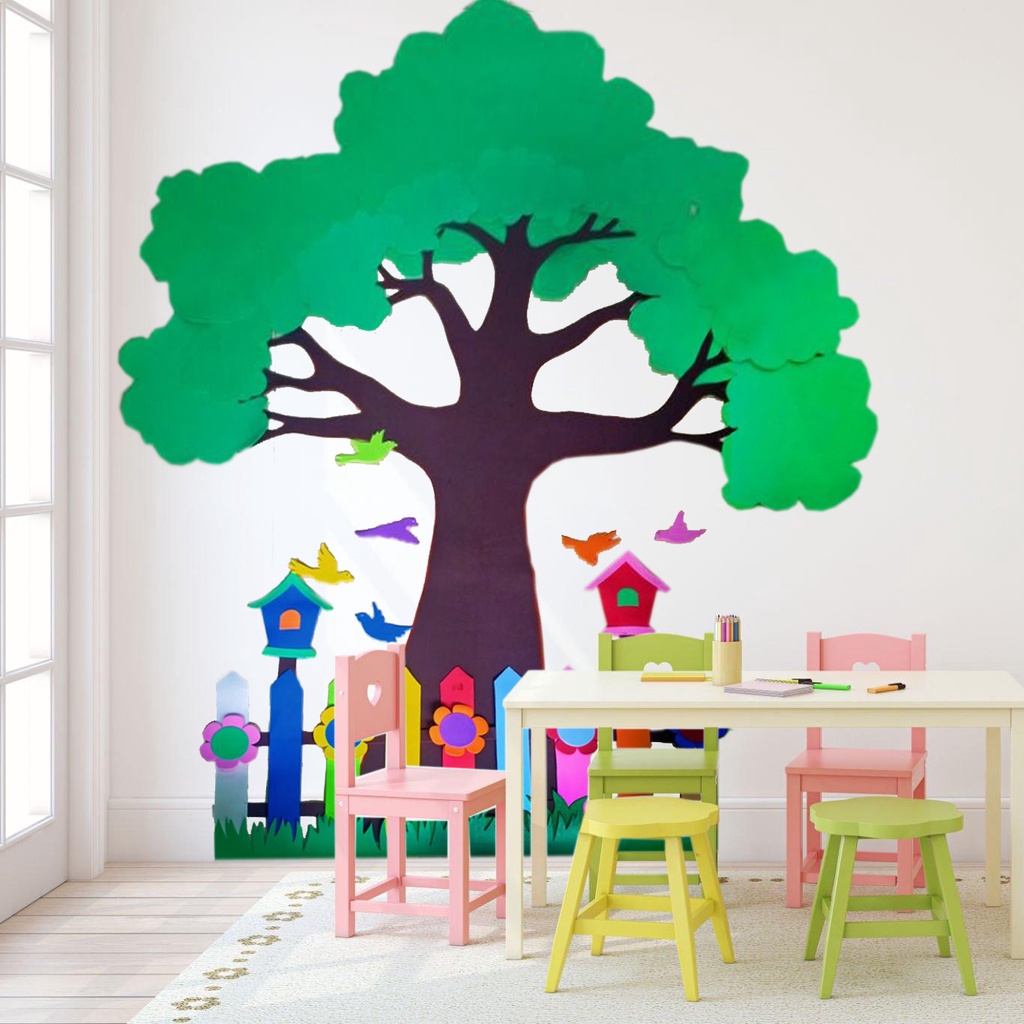 Jual Set Pohon Literasi JUMBO ( Lebar 1.8 m x tinggi 2.5 m) Hiasan ...