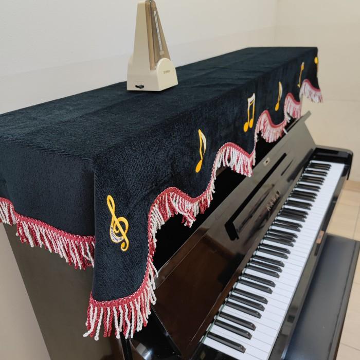 Jual Cover Upright Piano/ Regency Bludru Premium/ Hitam/ Maroon/ Putih ...