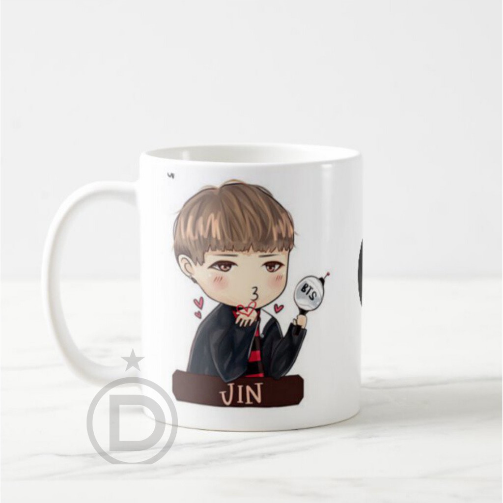 Jual Mug Gelas BTS K POP Jin B6 | Shopee Indonesia