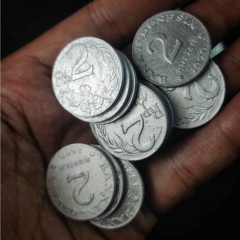 Jual koin kuno 2 rupiah 1970 bekas edar | Shopee Indonesia