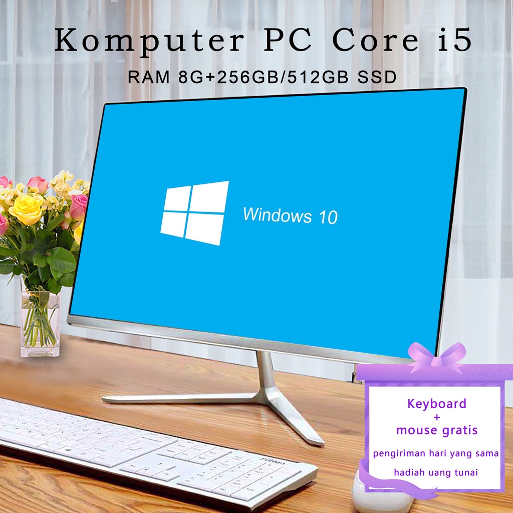 Jual [Wireless keyboard dan Mouse] Komputer Desktop all-in-one set ...