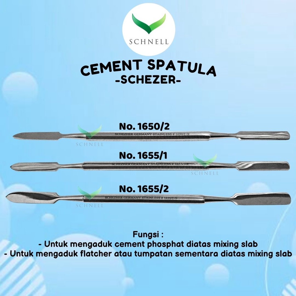 Jual Cement Spatula /Spatula Semen/Dental Instrument - SCHEZER | Shopee ...