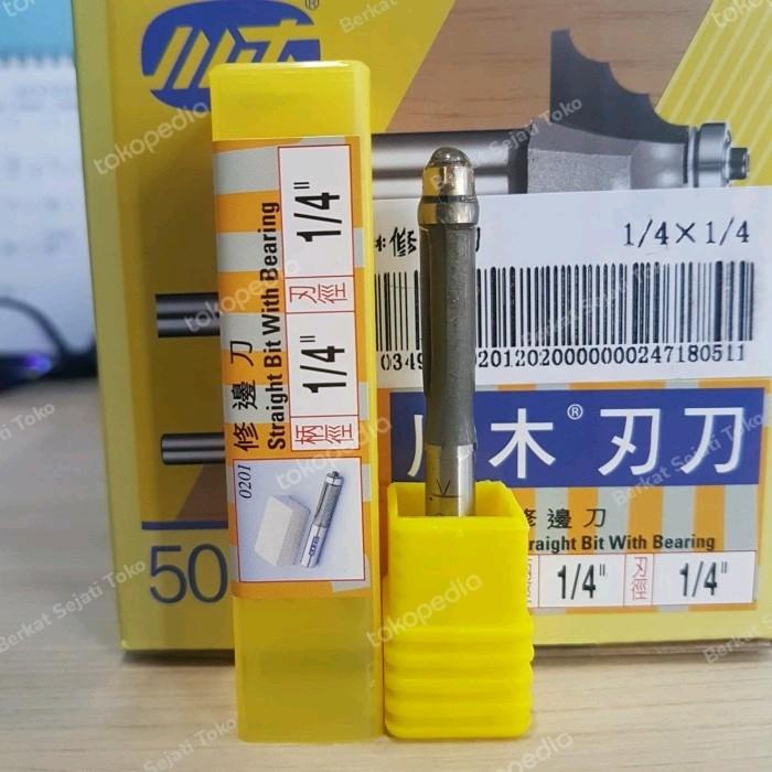 Jual PREMIUM Mata Profil Router 6MM 151-006 BEARING Flush Trim Bit ...