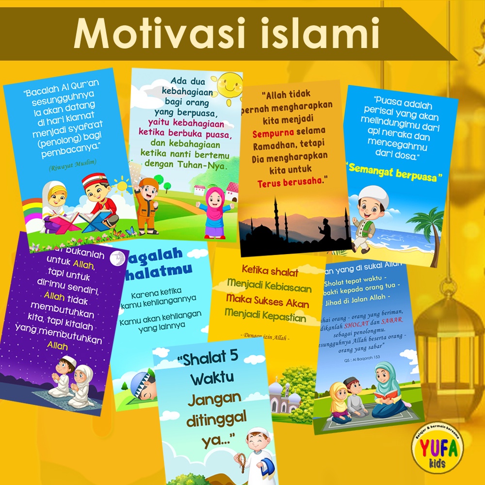 Jual 147 Poster motivasi islami - Poster Edukasi Anak - Poster belajar ...