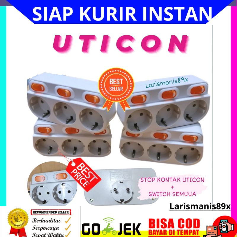 Jual Uticon Stop Kontak Arde Colokan Listrik Steker Saklar Lampu On Off bagus | Shopee Indonesia