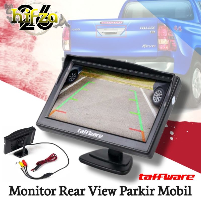 Jual Taffware Monitor Rear View Parkir Mobil TFT LCD 5 Inch | Shopee ...