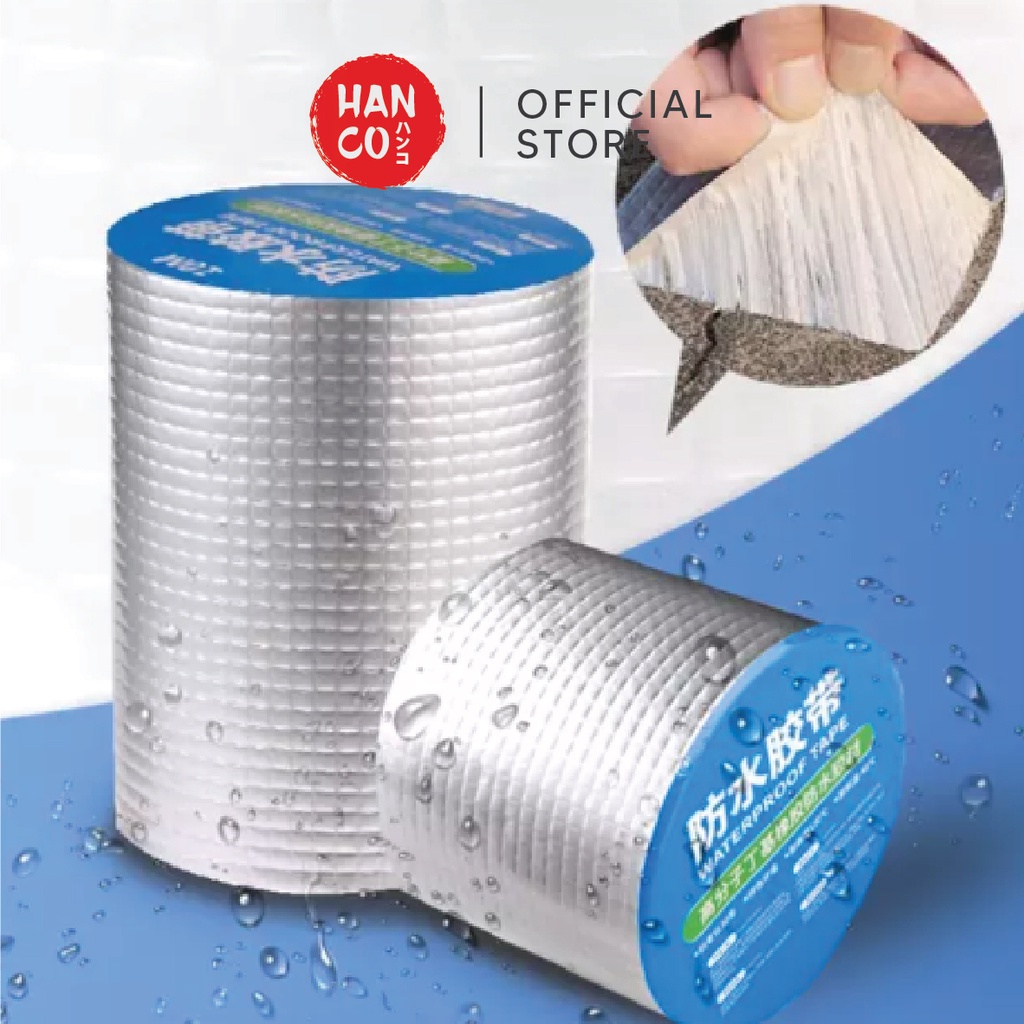 Jual HANCO Lakban Magic Tape /Anti Bocor Aluminium Foil Butyl Rubber Waterproof Tape IM | Shopee ...