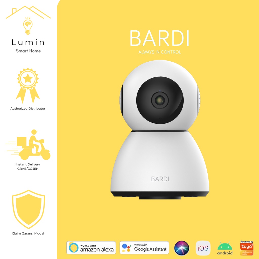 Jual BARDI Smart Indoor PTZ IP Camera CCTV Wifi IoT Home Automation ...
