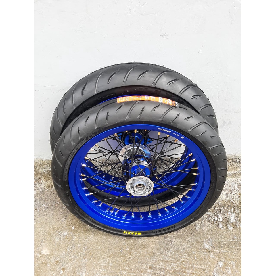Jual Ban Set Supermoto D Tracker Roda Set Supermoto KLX PNP All Series ...