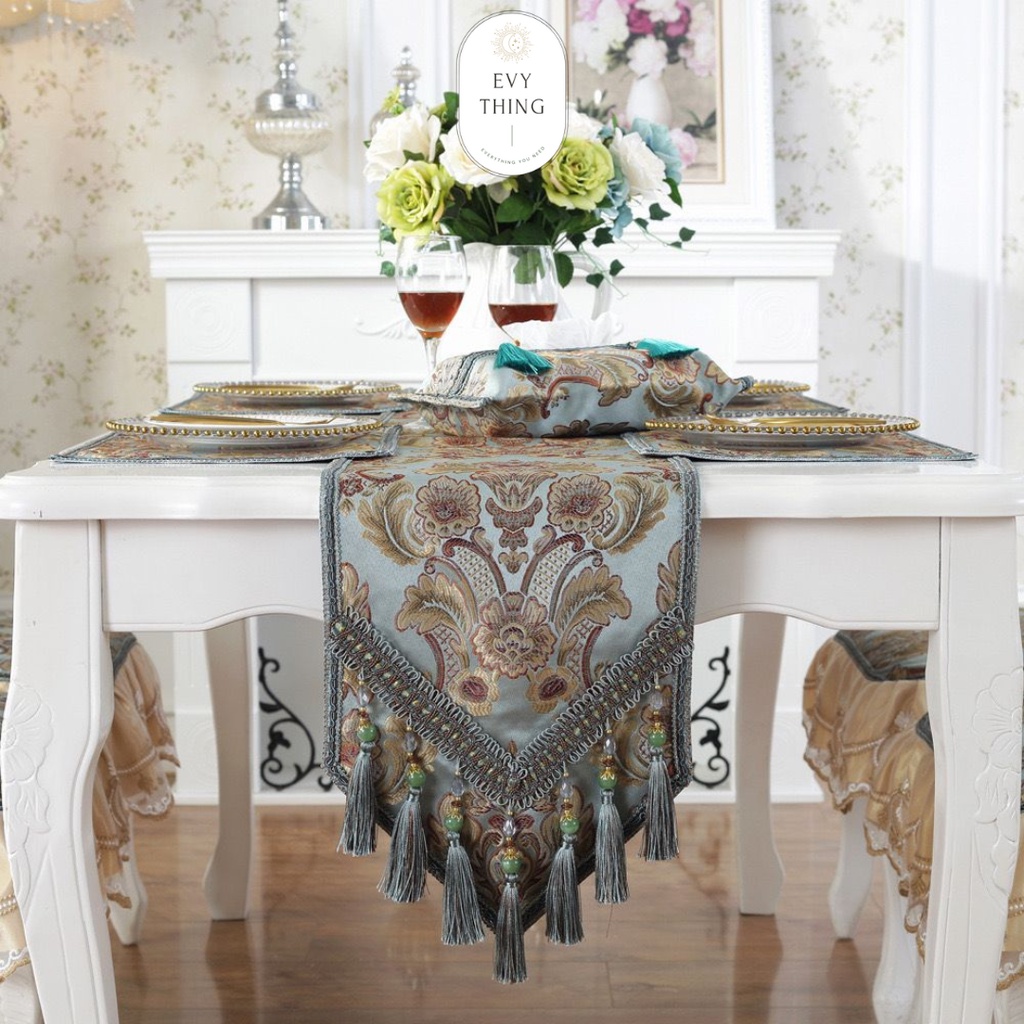 Jual EvyThing Taplak Meja Tamu Panjang Taplak Meja Tengah Table Runner ...