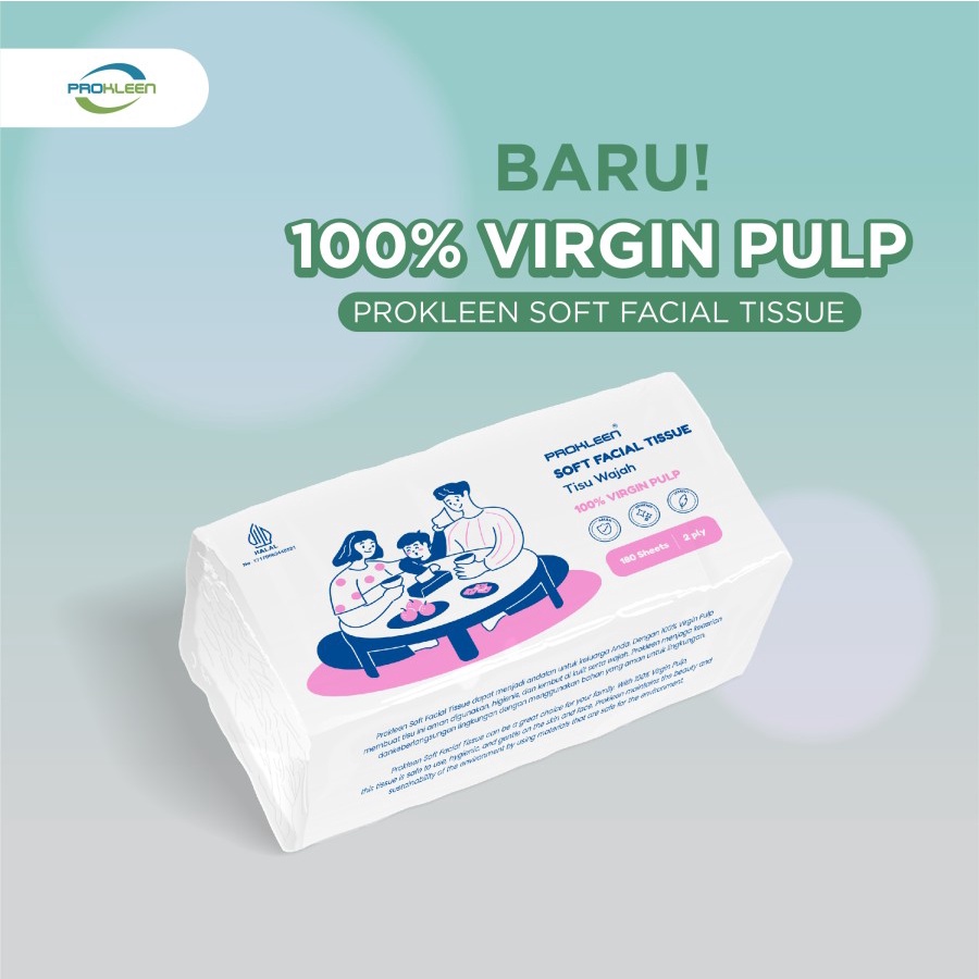 Jual SOFT Facial Tissue PROKLEEN Premium Facial Tisu Wajah Tebal Lembut ...