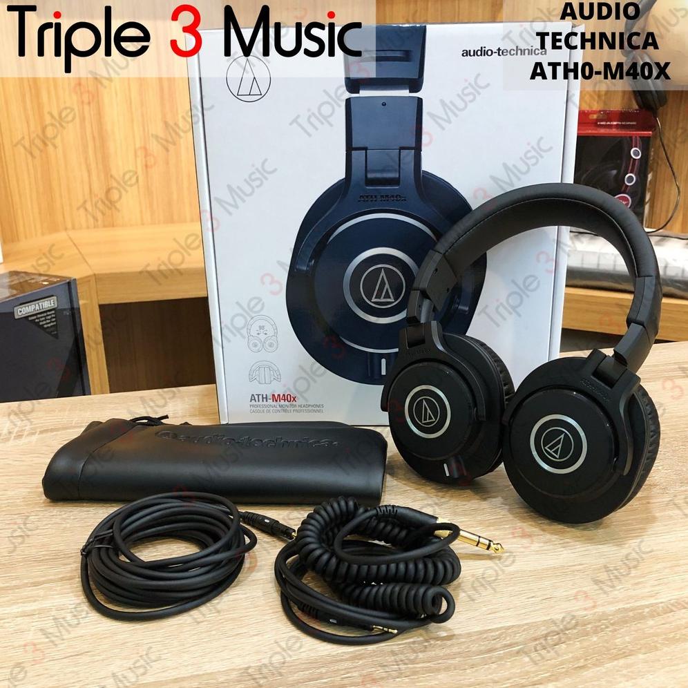Jual Audio Technica ATH M40X Headphone Studio Monitor | Shopee Indonesia