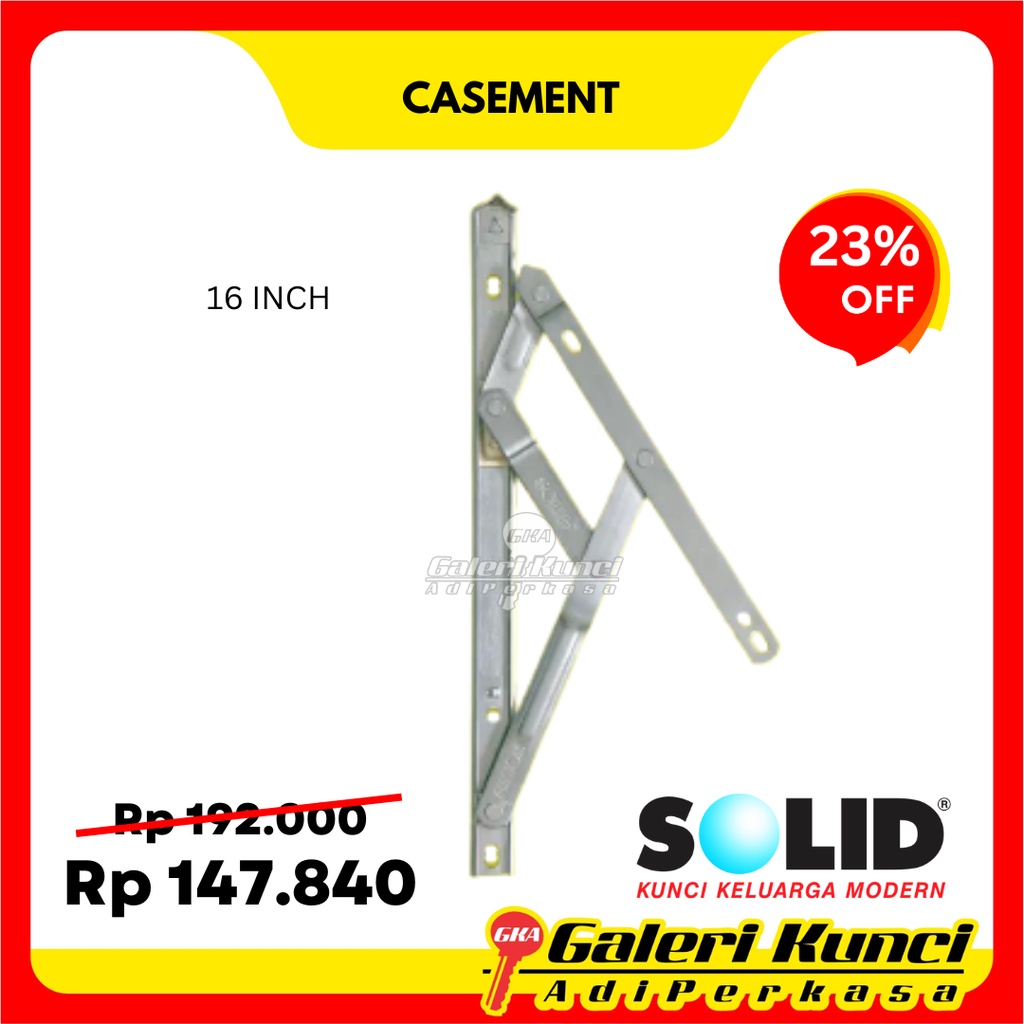Jual Engsel Casement Solid SLD 701 16 Inch US32D Engsel Jendela ...