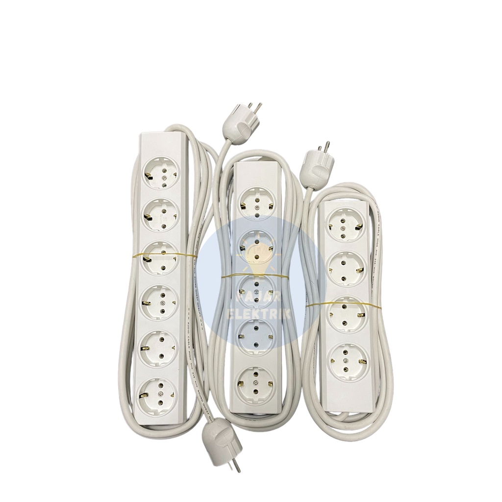 Jual STOPKONTAK BROCO 2 3 4 5 6 LUBANG+KABEL 2X1,5 SNI (1-10METER ...