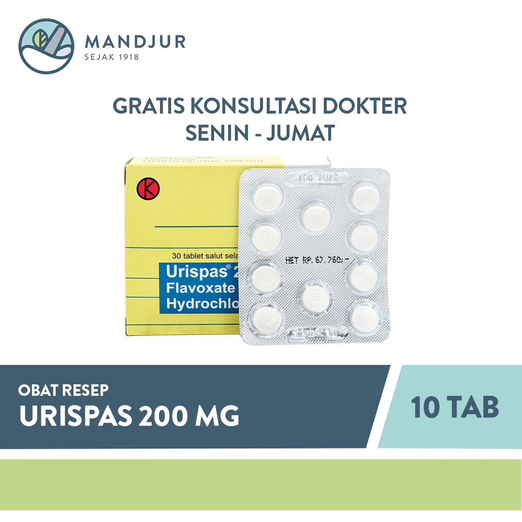 Jual Urispas 200 Mg 10 Tablet | Shopee Indonesia